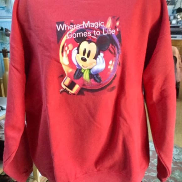 Disney | Tops | The Disney Store Vintage Mickey Mouse Sweat Shirt ...